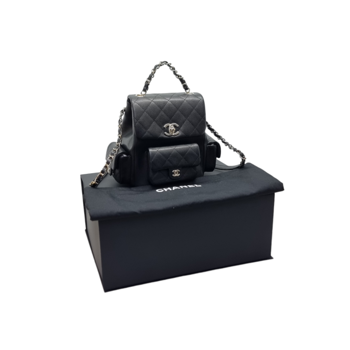 Chanel Backpack Medium Caviar Light Gold (Black) – ValiseLaBel